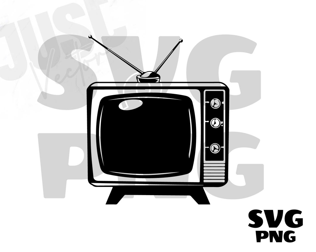 Retro TV Svg, Vintage Television Old Fashion, Retro TV Cut File, Retro ...