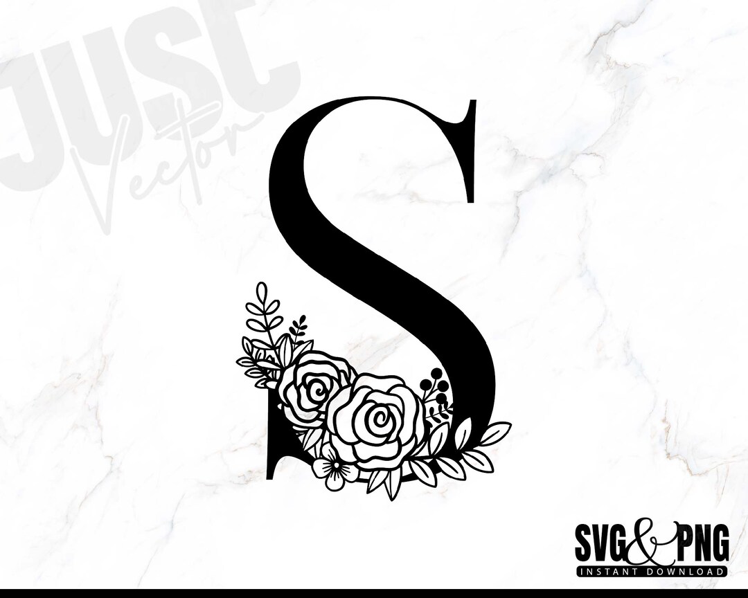 Capital Letter S Alphabet Svg and Png Sublimation Nature - Etsy Australia