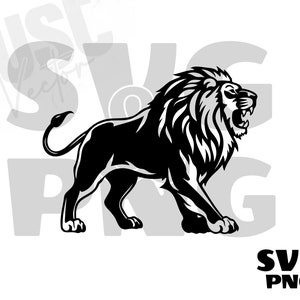 10 Design Ferocious Lion Bundle Svg, Lion Svg, Lion PNG, Angry Lion SVG ...