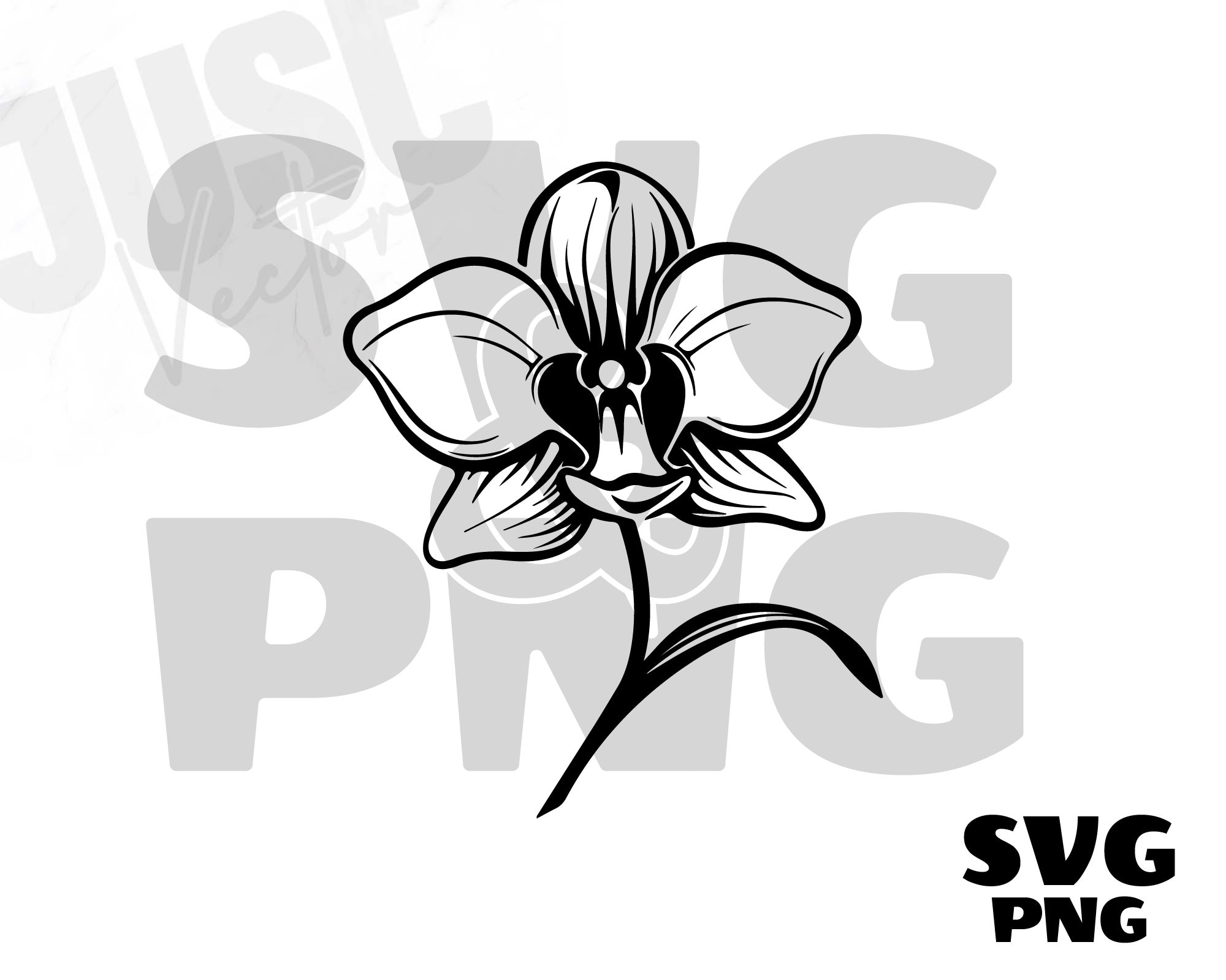 Orchid Flower SVG, Orchid SVG, Flower Svg, Orchid Flower Clipart ...