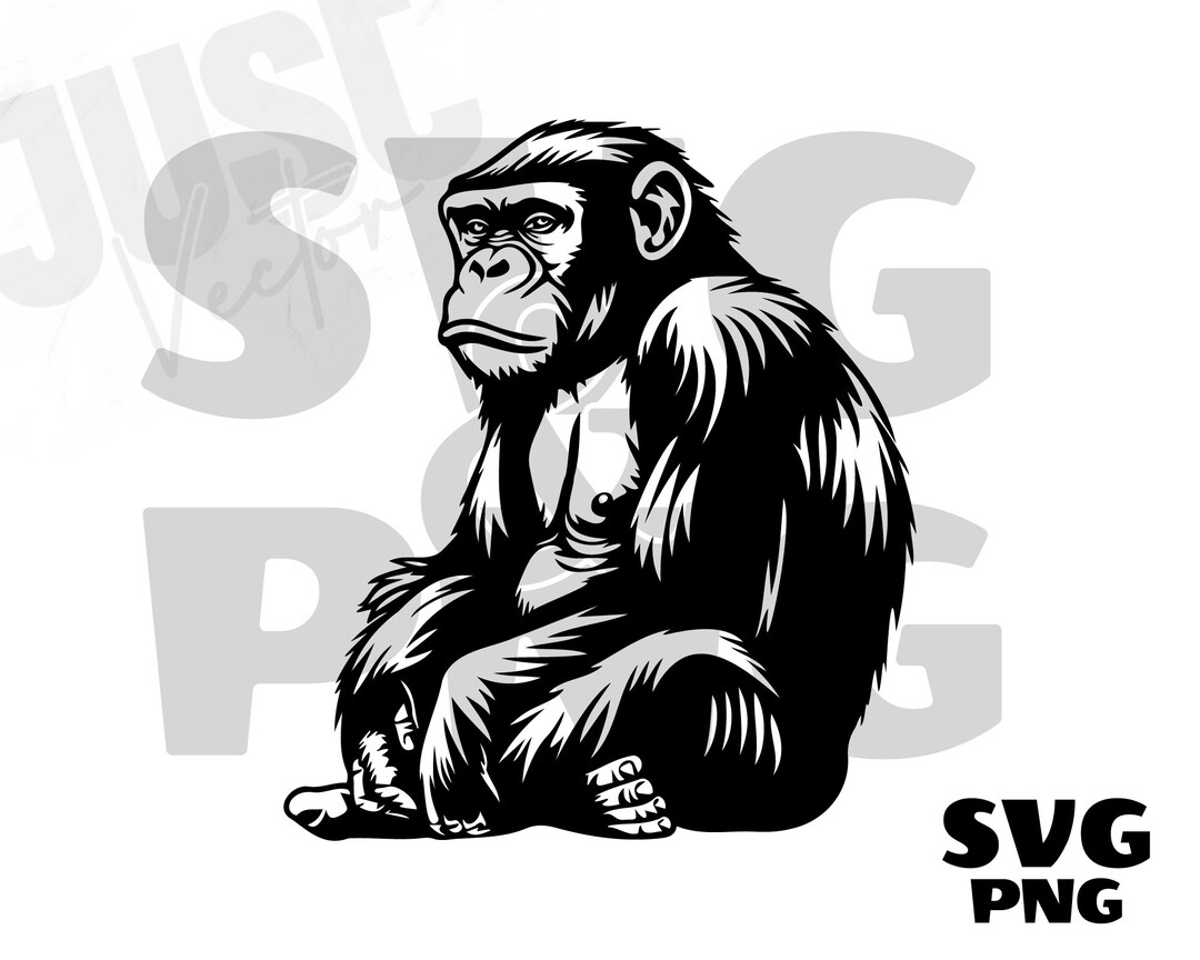 Ape Svg, Ape Face Svg, Ape Head Svg, Ape Silhouette, Ape Mascot Svg ...