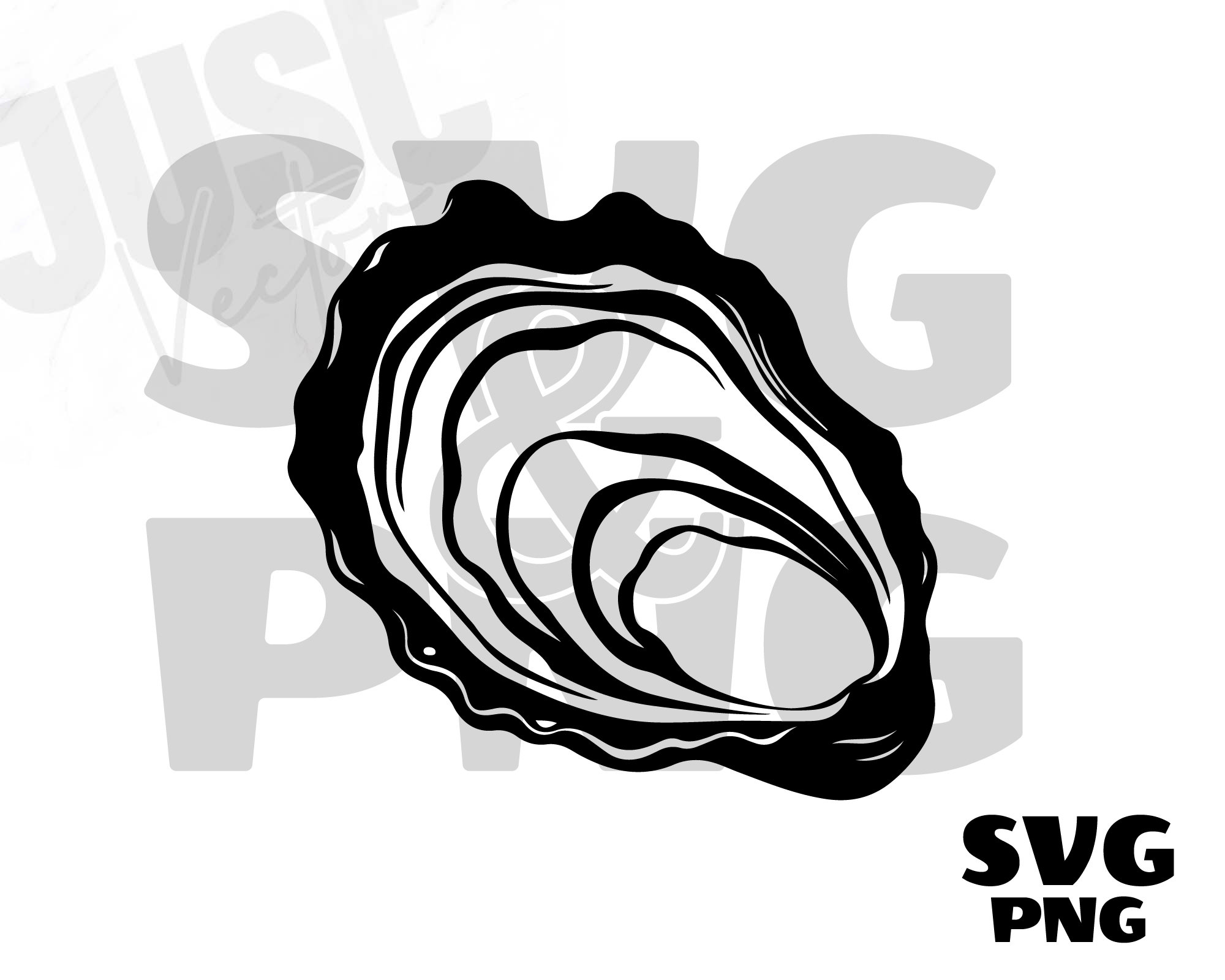 Oyster SVG, Shell Svg, Oyster PNG, Oyster Clipart, Oyster Silhouette ...
