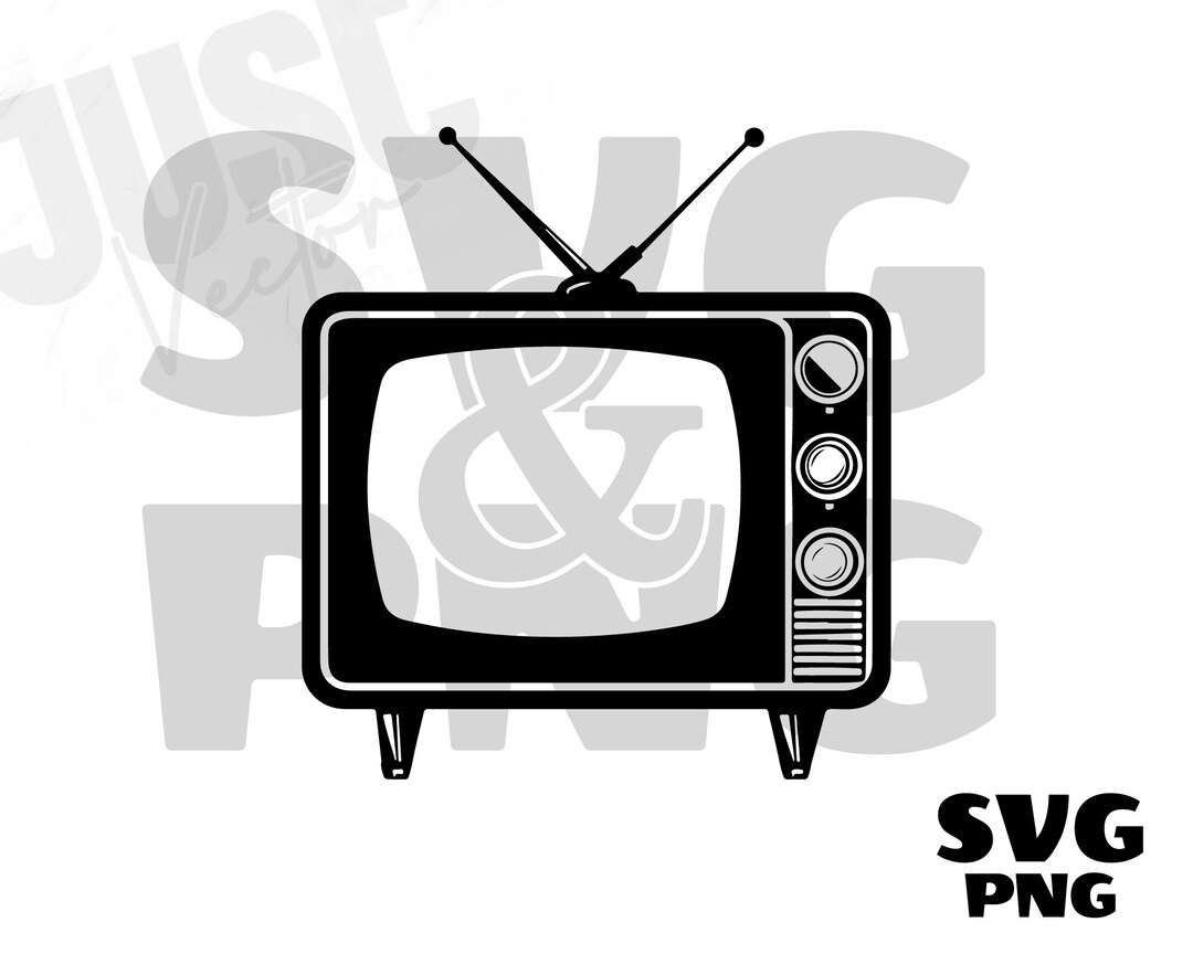 Retro TV Svg, Vintage Television Old Fashion, Retro TV Cut File, Retro ...