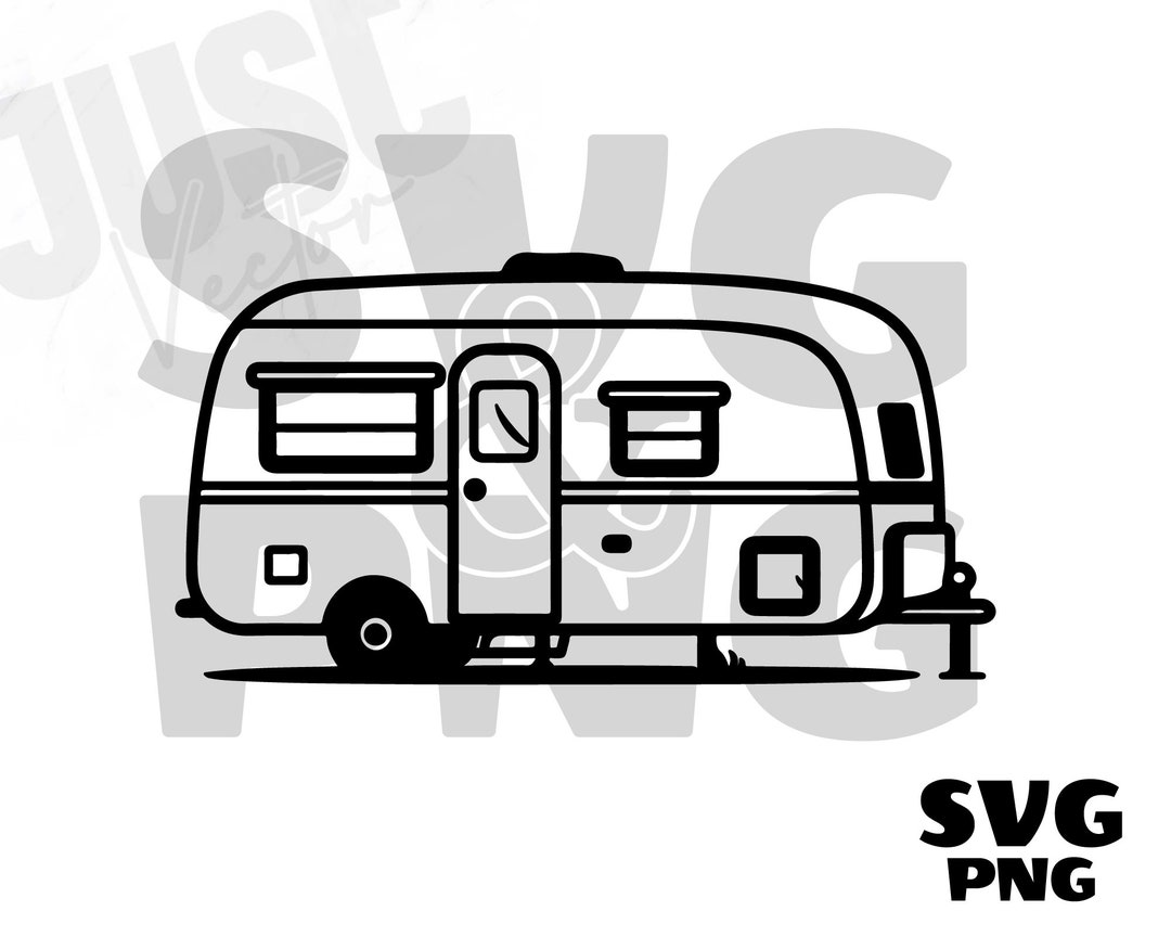 Camper Svg, Trailer SVG, Trailer RV, Camp Nature Outdoor Travel ...