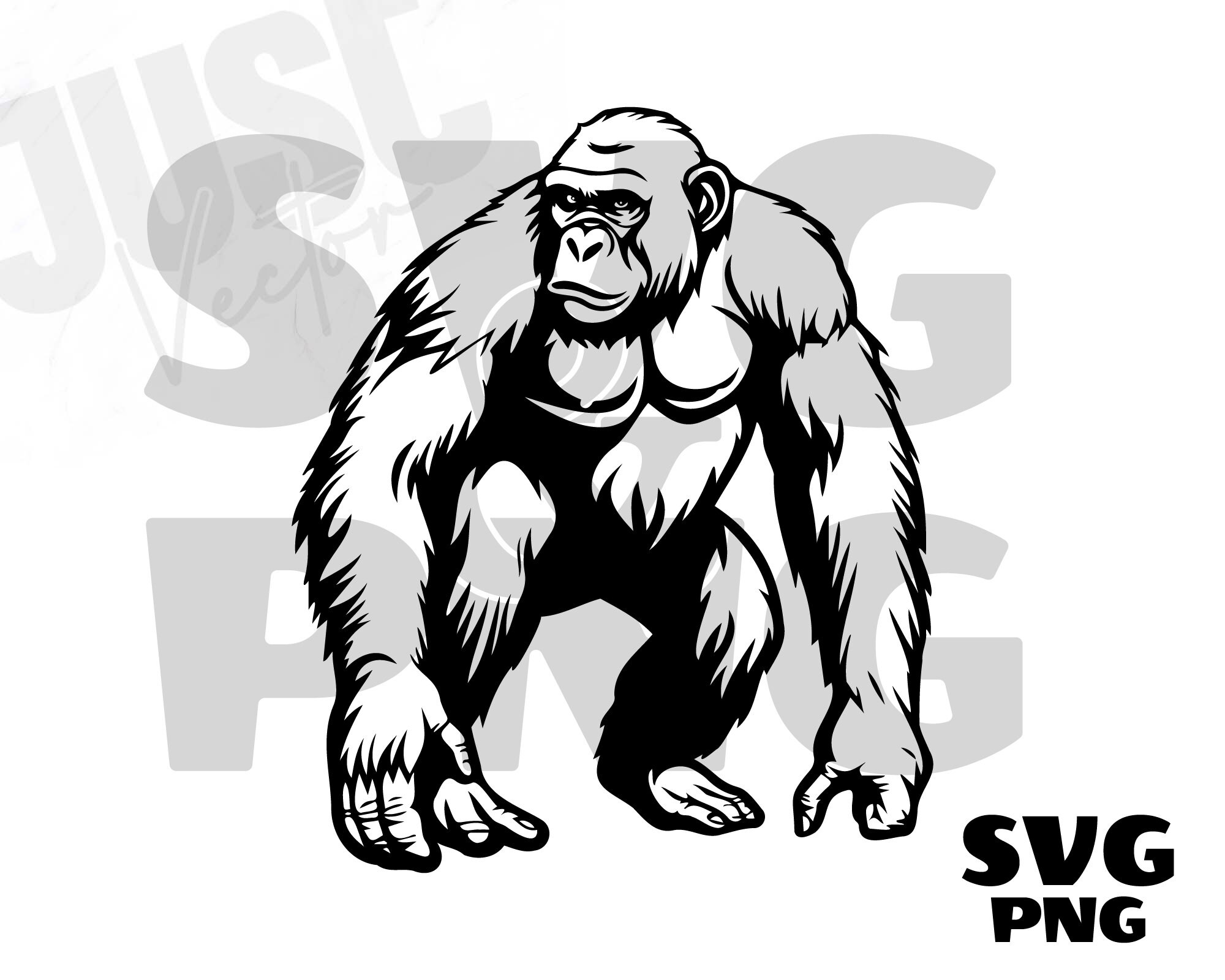 Ape Svg, Ape Face Svg, Ape Head Svg, Ape Silhouette, Ape Mascot Svg ...