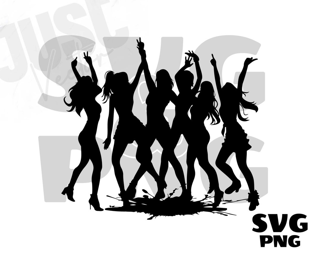 Party Girls Svg, Girls Night Dance Svg, Night Club Svg, Girls Dancing ...