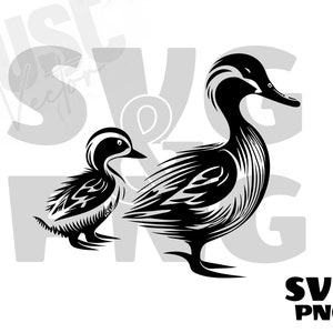 Duck and Ducklings SVG, Duck SVG, Duckling SVG, Ducklings Clipart, Duck ...