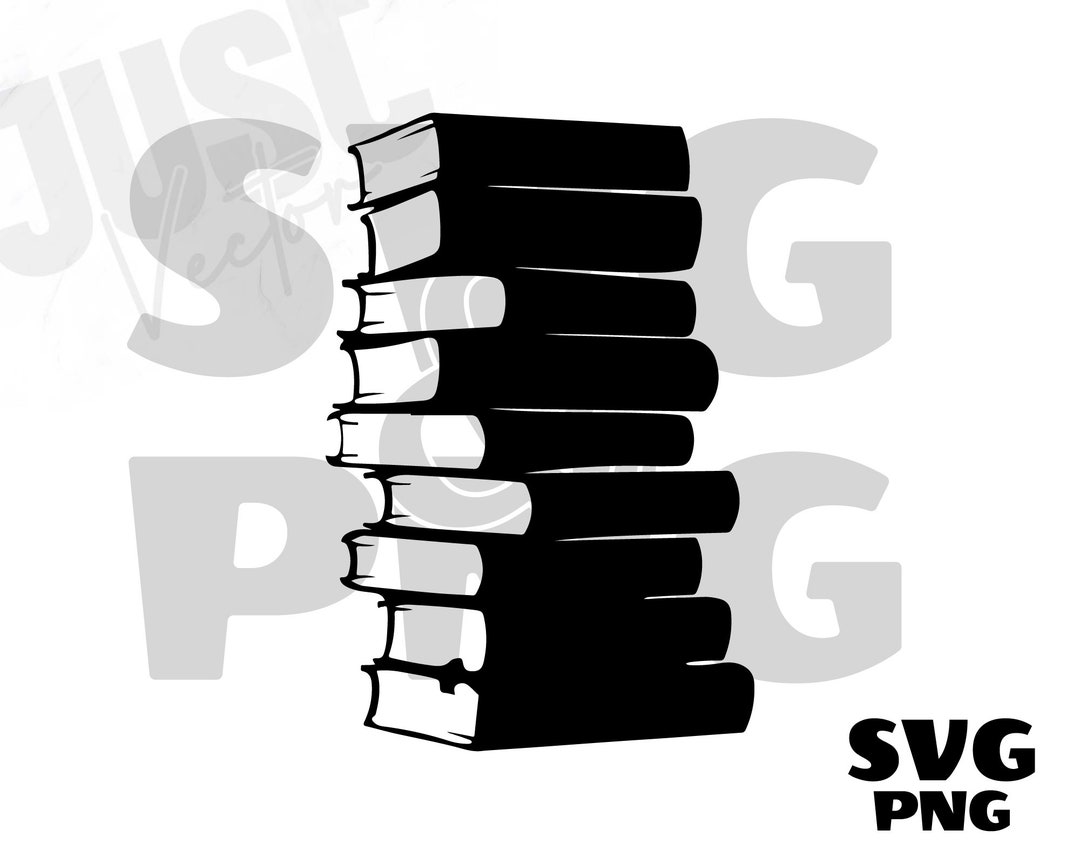 Stack of Books, Books Stack Svg, Pile of Books SVG, Books SVG, Books ...
