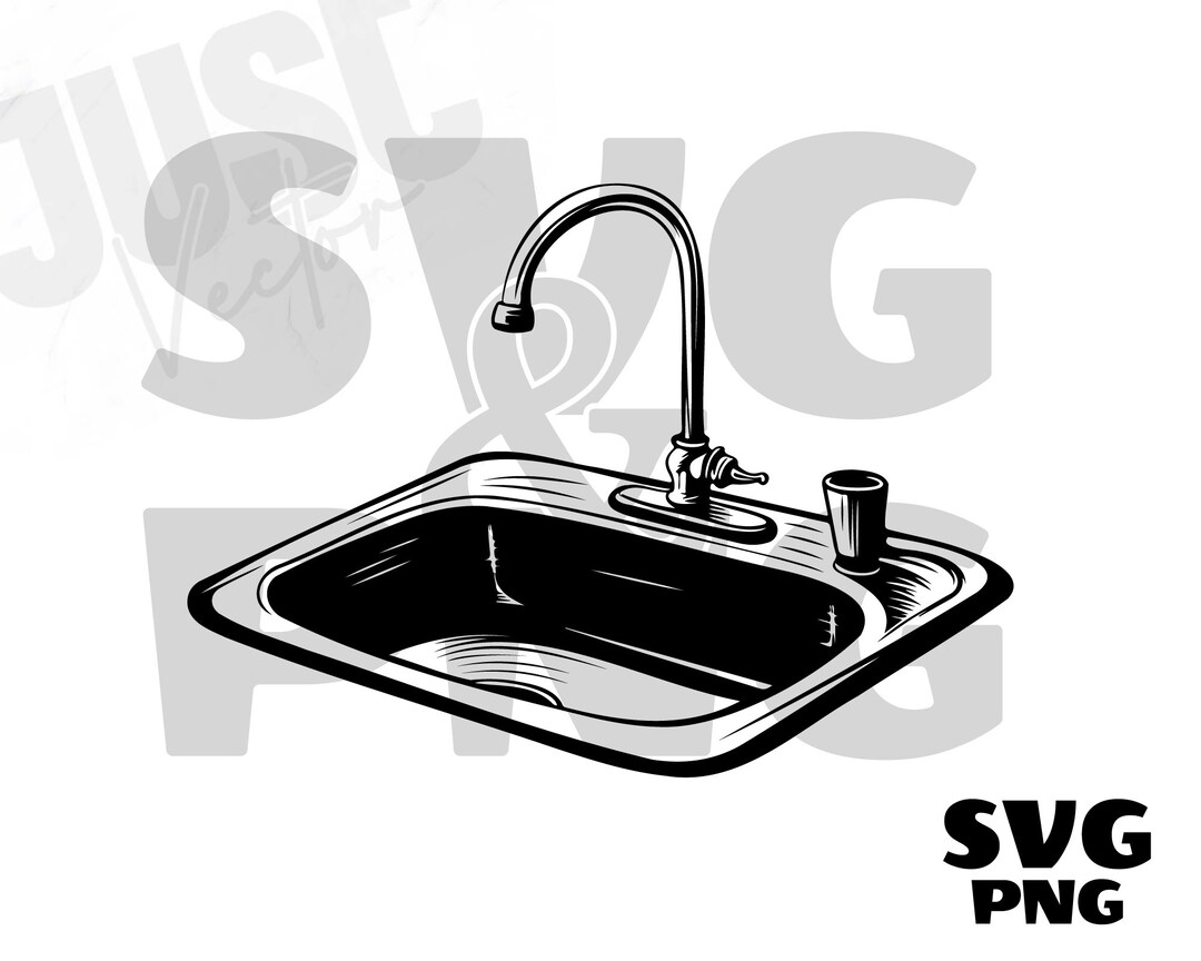 Sink Svg, Sink Plumbing Svg, Sink Png, Sink Silhouette, Sink Clipart ...