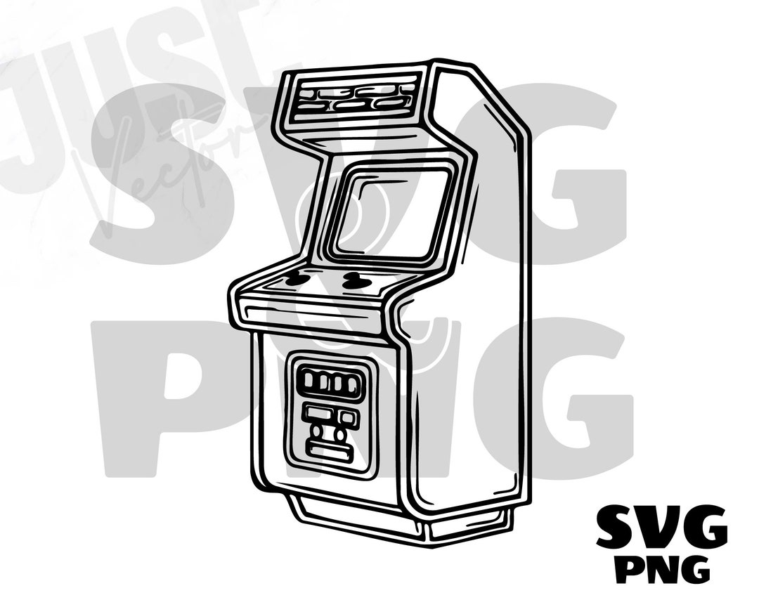 Arcade Machine Gaming, Video Games Svg, Vintage Games Svg, Arcade SVG ...