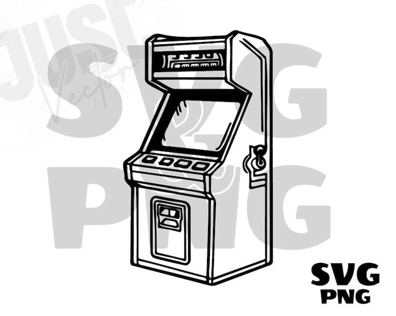 Arcade Machine Gaming, Video Games Svg, Vintage Games Svg, Arcade SVG ...