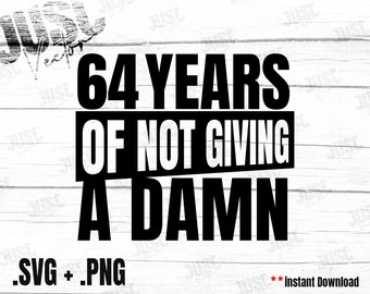 64th Birthday Svg | Etsy