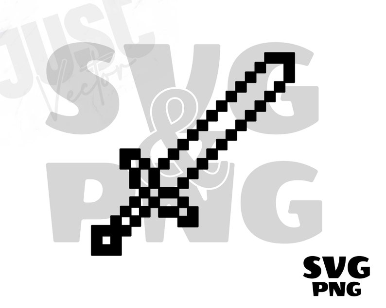 Pixel Sword Svg, Game Sword Svg, Pixel Sword Vector, Kids Sword Svg ...