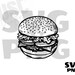 Hamburger Svg, Burger Svg, Fast Food Svg, Food, Clipart, Cheeseburger ...