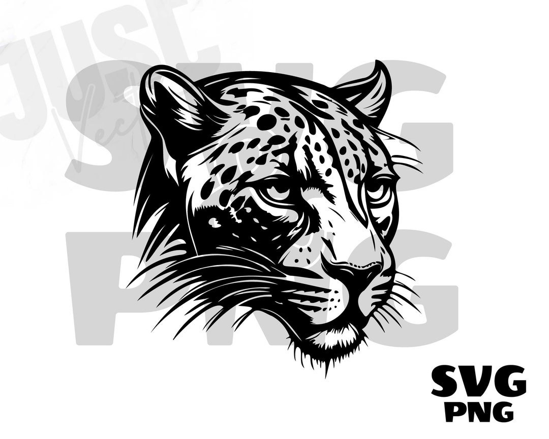Leopard Svg, Leopard Face Svg, Leopard Head Svg, Leopard Silhouette ...