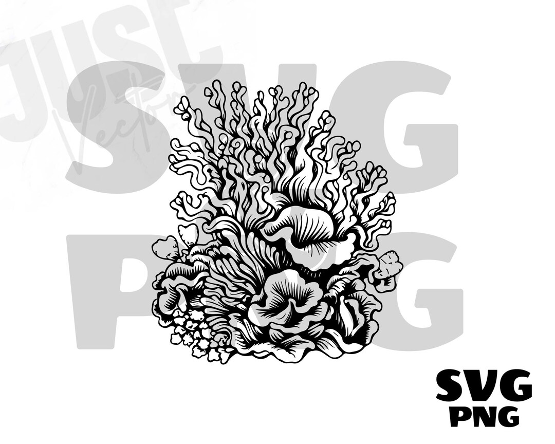 Coral Reef SVG, Coral Reef Png, Coral Reef Clipart, Coral Reef ...