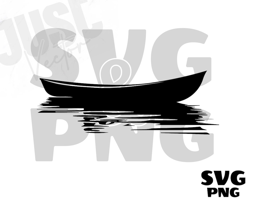 Rowboat Svg, Rowboat Clipart, Rowboat Silhouette, Rowboat Cut File ...