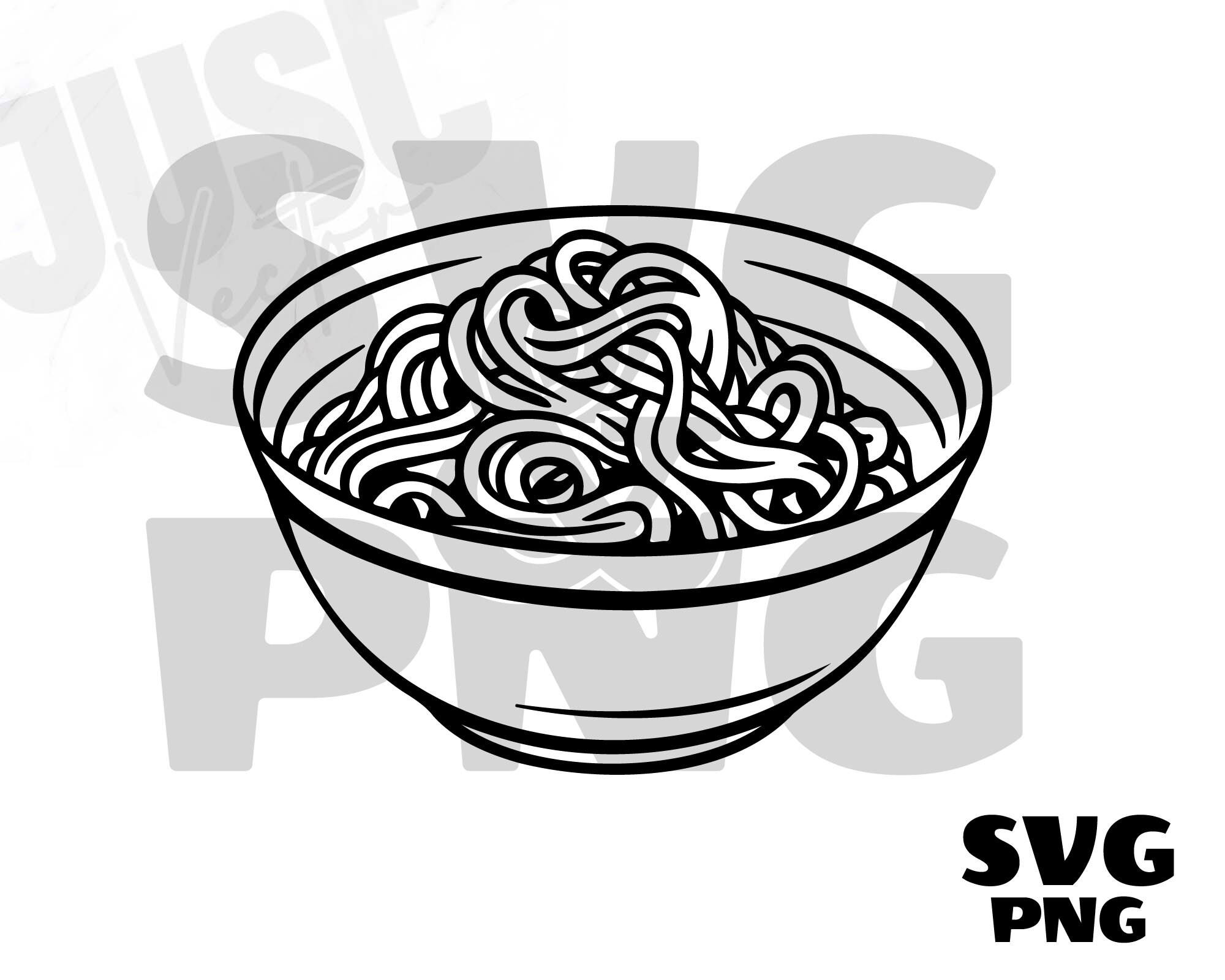 Noodles SVG, Noodles PNG, Noodles Clipart, Noodles Silhouette, Noodles ...
