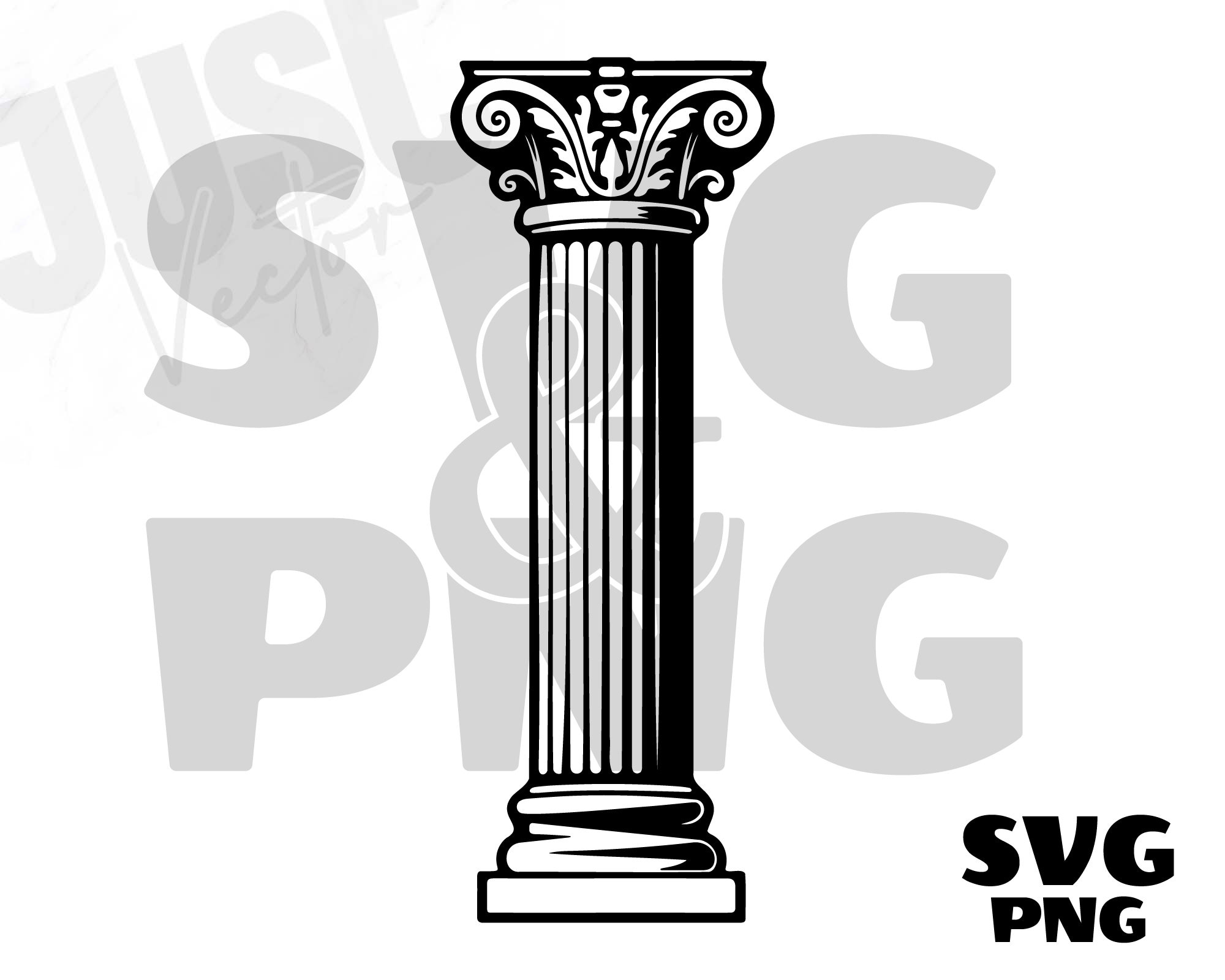 Roman Column Svg, Greek Column SVG, Pillar SVG, Architecture SVG ...