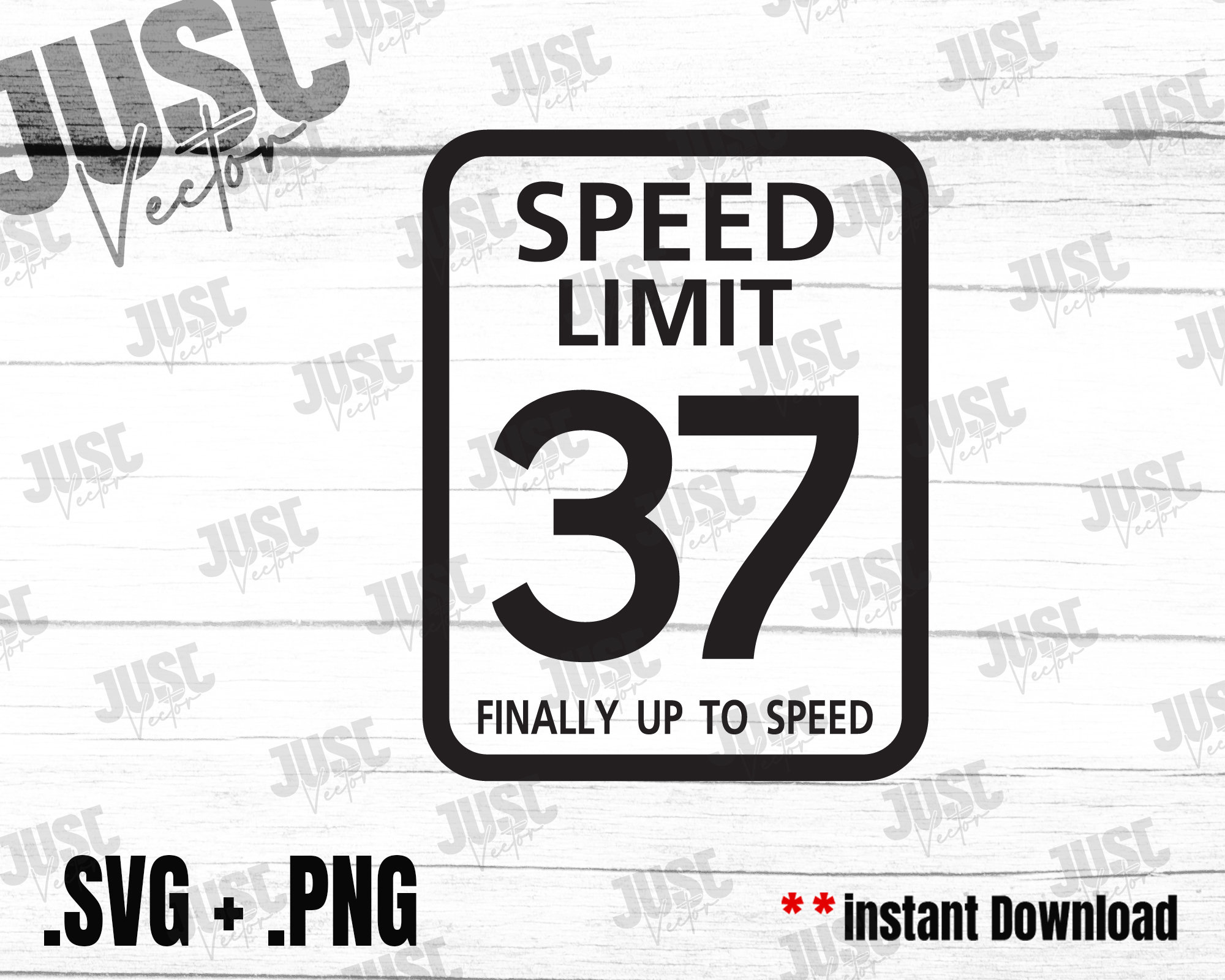 Speed Limit 37 finally up to speed birthday 37 svg Number | Etsy