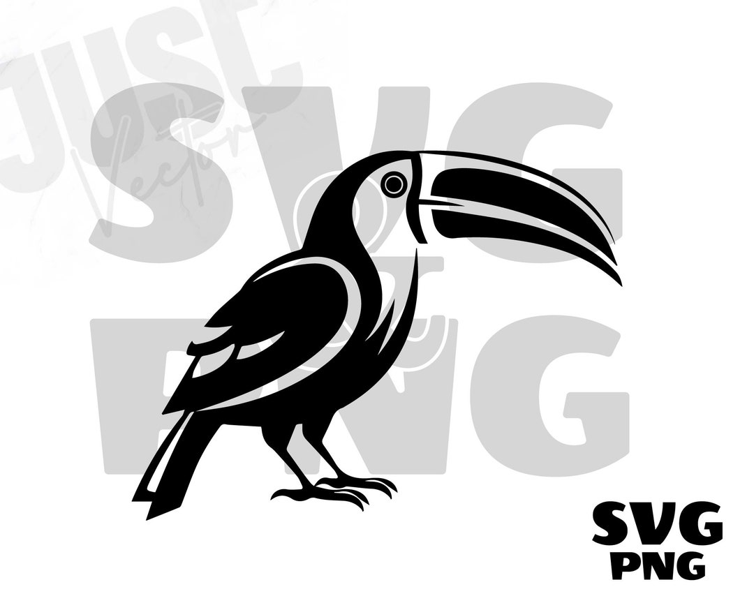Toucan Svg, Toucan Silhouette Svg, Toucan Clipart, Tropical Bird Svg ...