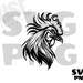 Rooster Svg, Cock Head Svg, Rooster Clipart, Rooster Png, Farm Animal ...