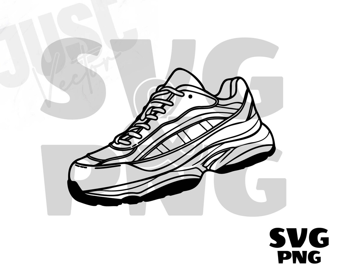 Sneakers SVG, Sneakers Clipart, Runner Shoe SVG, Marathon Runner Svg ...