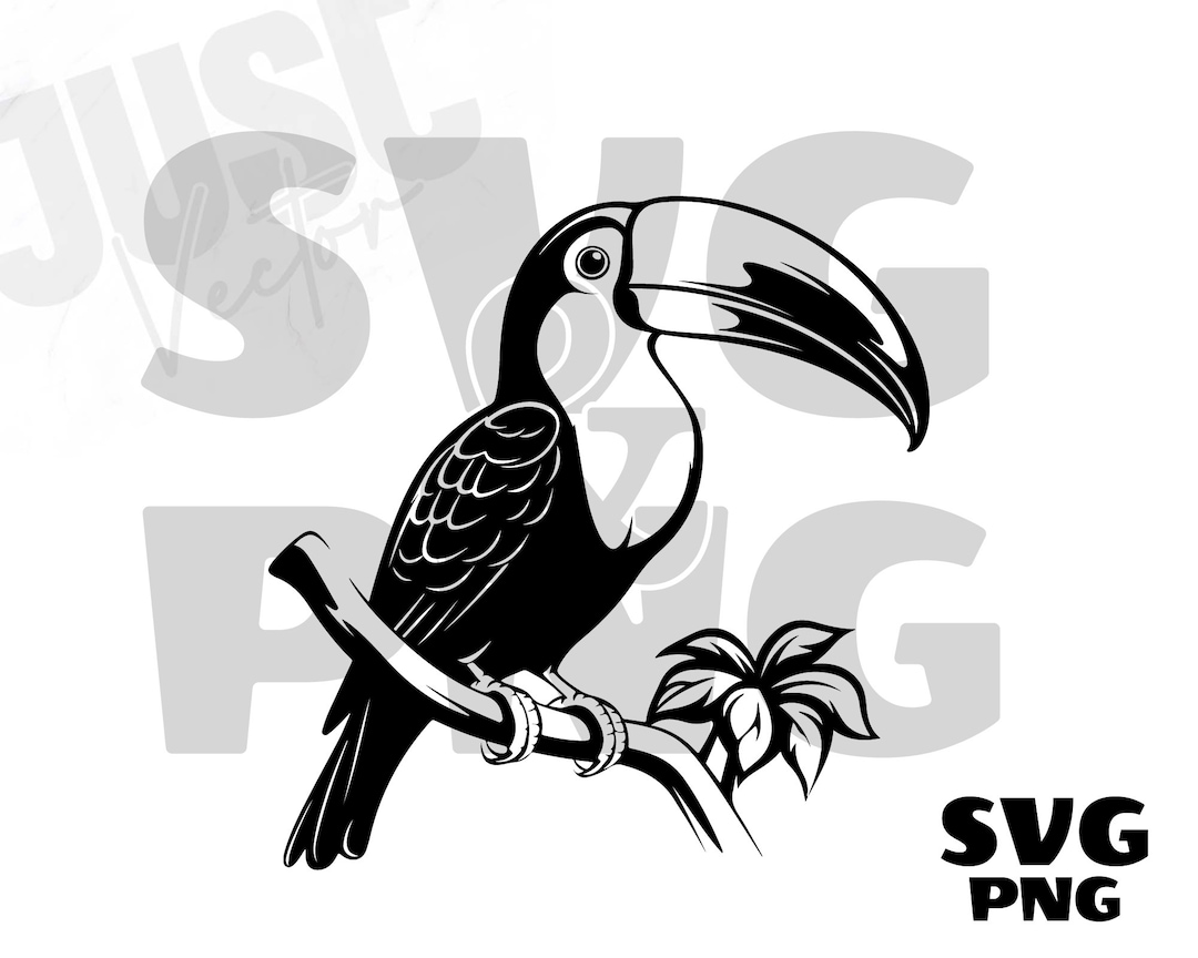 Toucan Svg, Toucan Silhouette Svg, Toucan Clipart, Tropical Bird Svg ...