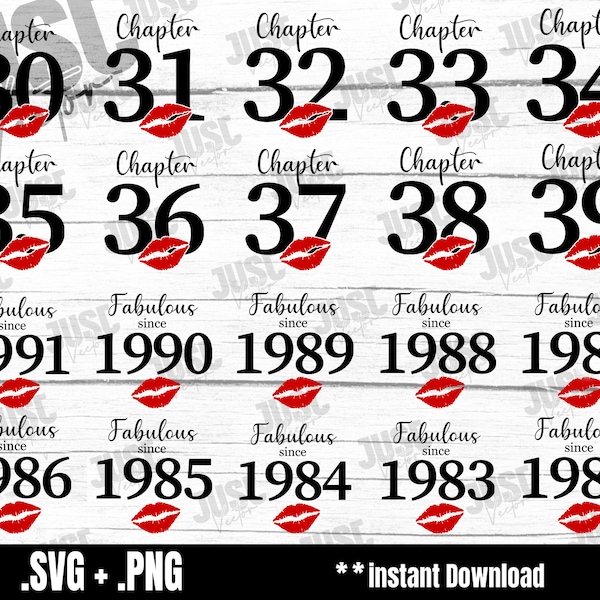 Fabulous Since Chapter Svg - Etsy