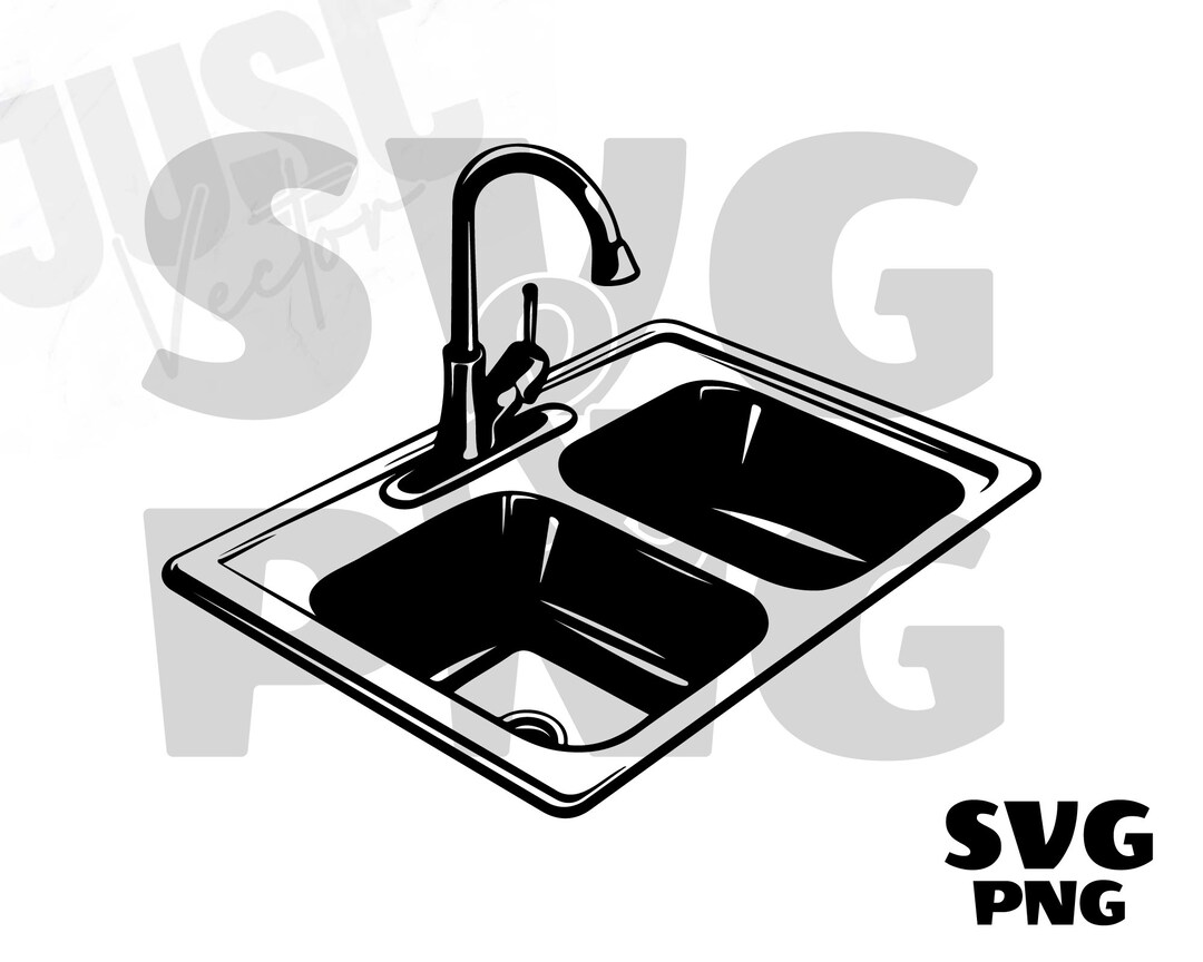 Sink Svg, Sink Plumbing Svg, Sink Png, Sink Silhouette, Sink Clipart ...