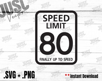 Speed Limit Svg | Etsy