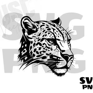 Leopard Svg, Leopard Face SVG, Ferocious Leopard Svg, Leopard Head Svg ...