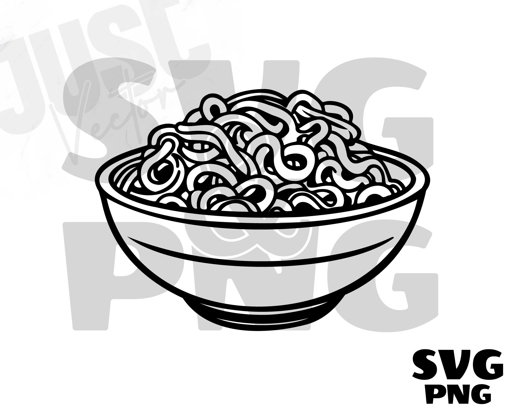 Noodles SVG, Noodles PNG, Noodles Clipart, Noodles Silhouette, Noodles ...