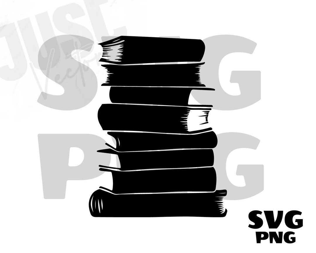 Stack of Books, Books Stack Svg, Pile of Books SVG, Books SVG, Books ...