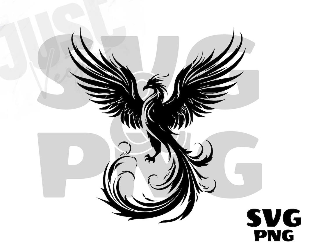 Phoenix Svg, Phoenix Clipart, Phoenix Cricut, Phoenix Wings Svg ...