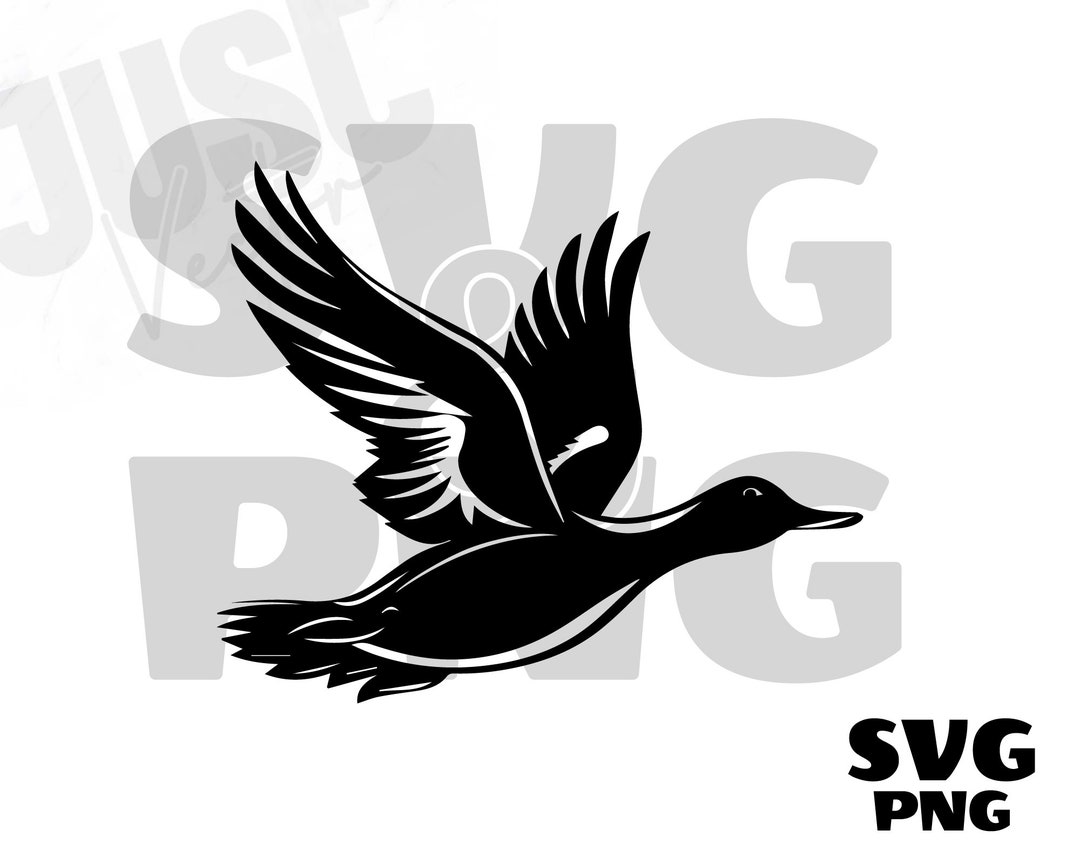 Flying Duck SVG, Duck Hunting SVG, Flying Wild Duck, Duck Svg, Wild ...