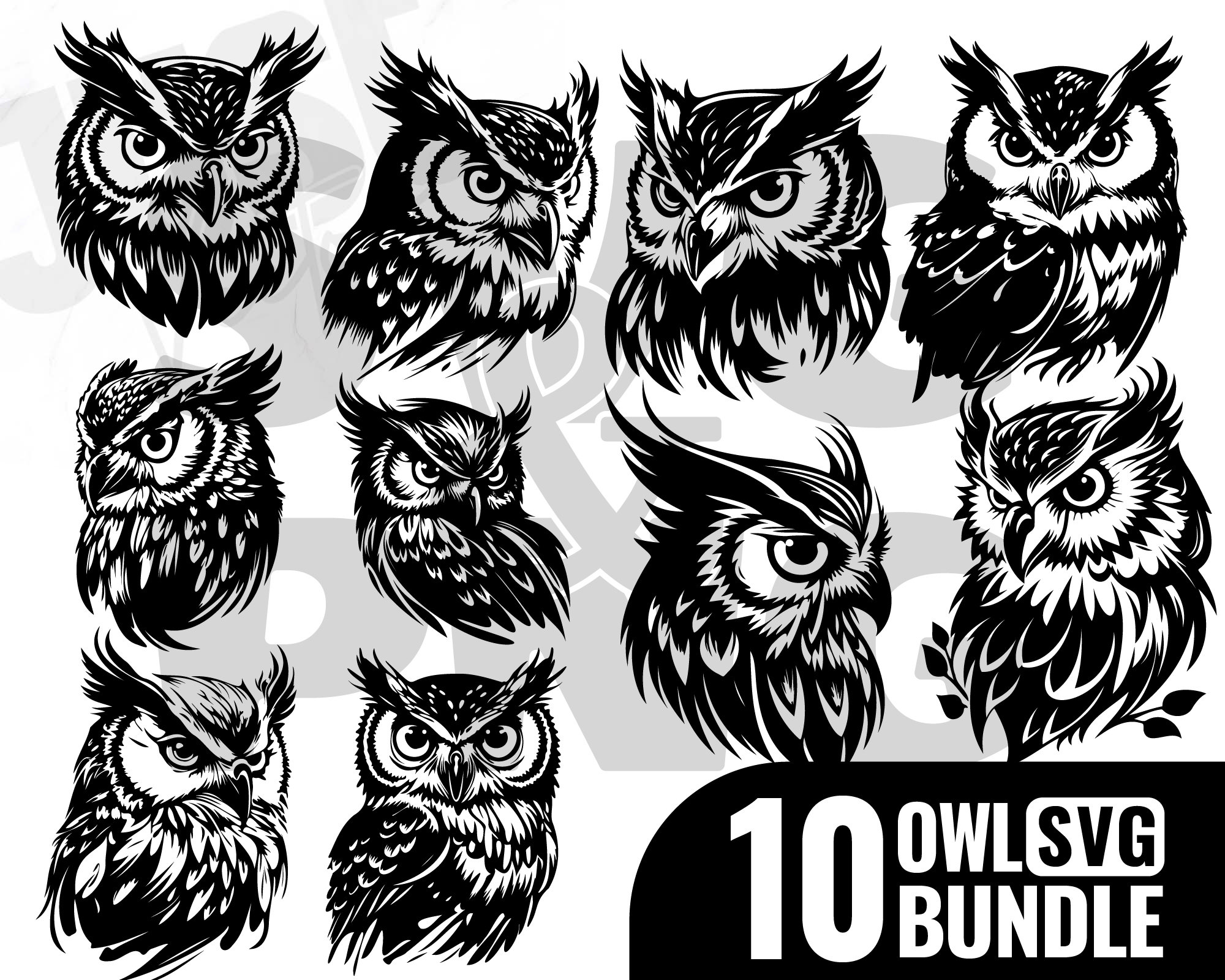 10 Design Owl Bundle Svg Owl Svg Owl PNG Lovely Owl SVG - Etsy Canada