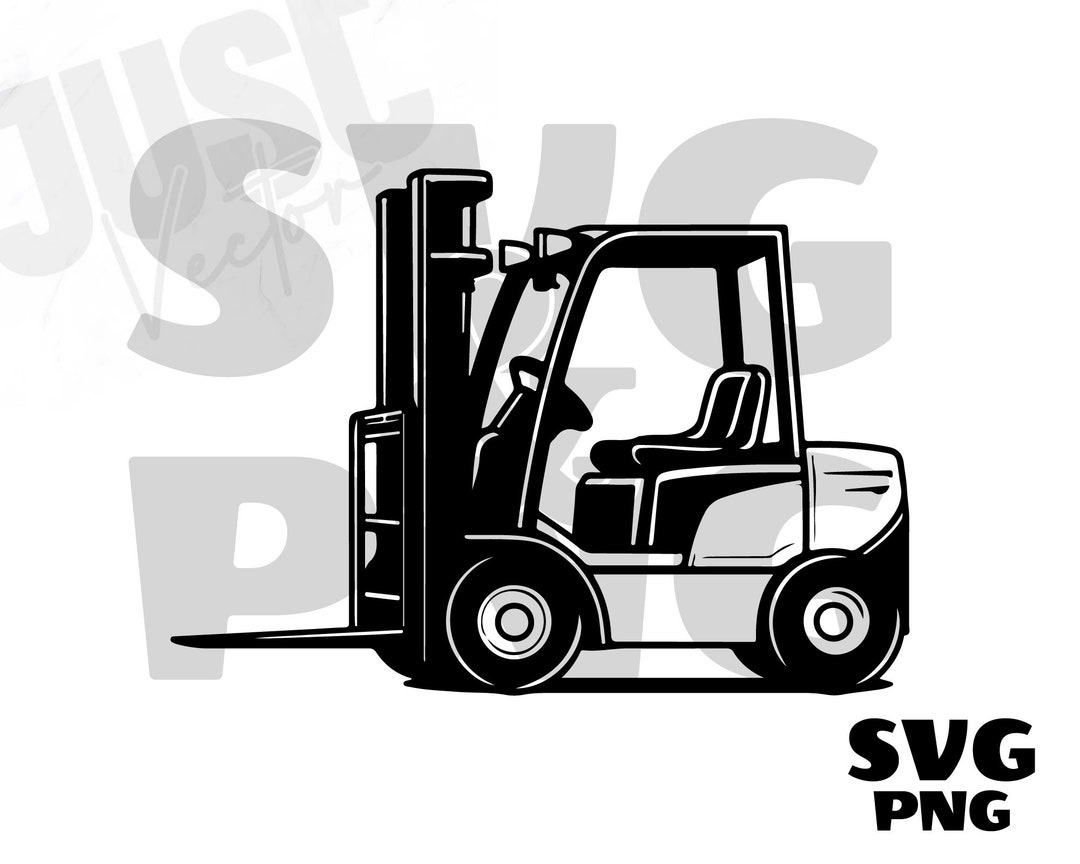 Forklift Svg, Forklift Png, Forklift Silhouette, Forklift Cut File ...