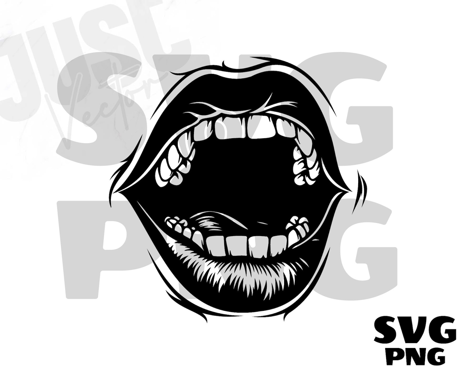 Open Mouth Svg, Lips SVG, Mouth Svg, Bite Silhouette, Open Lips Png ...