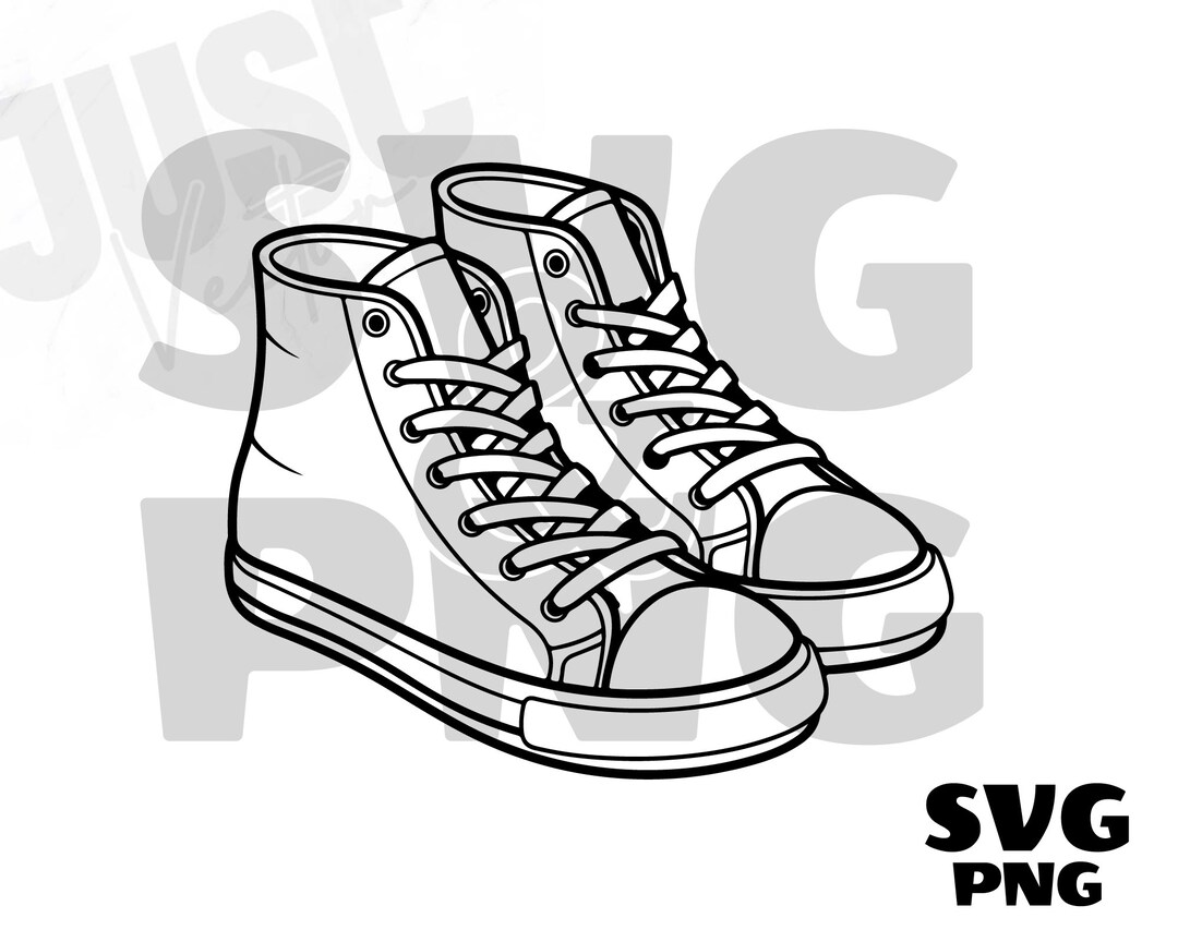 Sneakers SVG, Sneakers Clipart, Sneakers Svg Cut File, Sneakers Cut ...