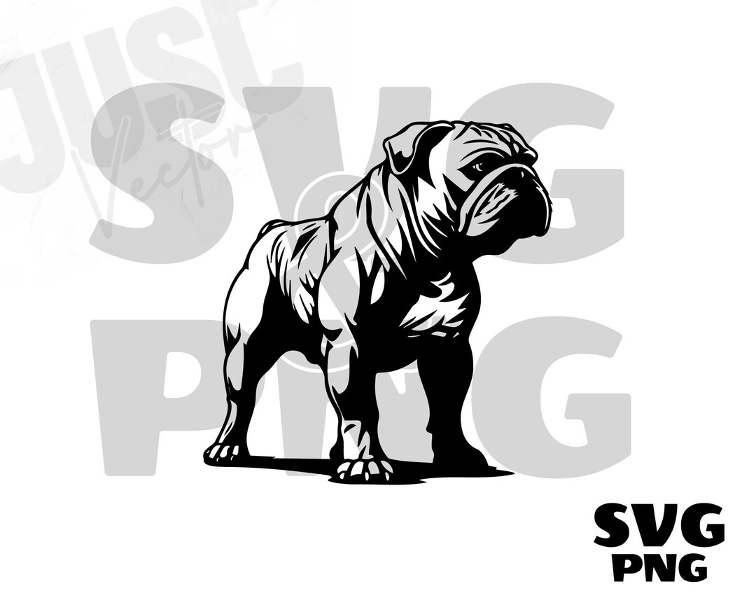 Bulldog Head SVG, Bulldog Face Vector, Bulldog Clipart, Dog SVG ...