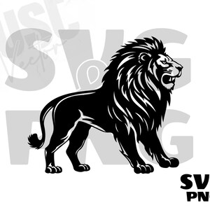 10 Design Ferocious Lion Bundle Svg, Lion Svg, Lion PNG, Angry Lion SVG ...