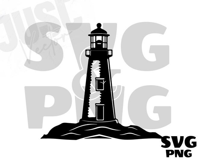 Lighthouse SVG/ Sea Svg/ Ocean Svg/ Clipart/ Silhouette/ Decal/ Stencil ...