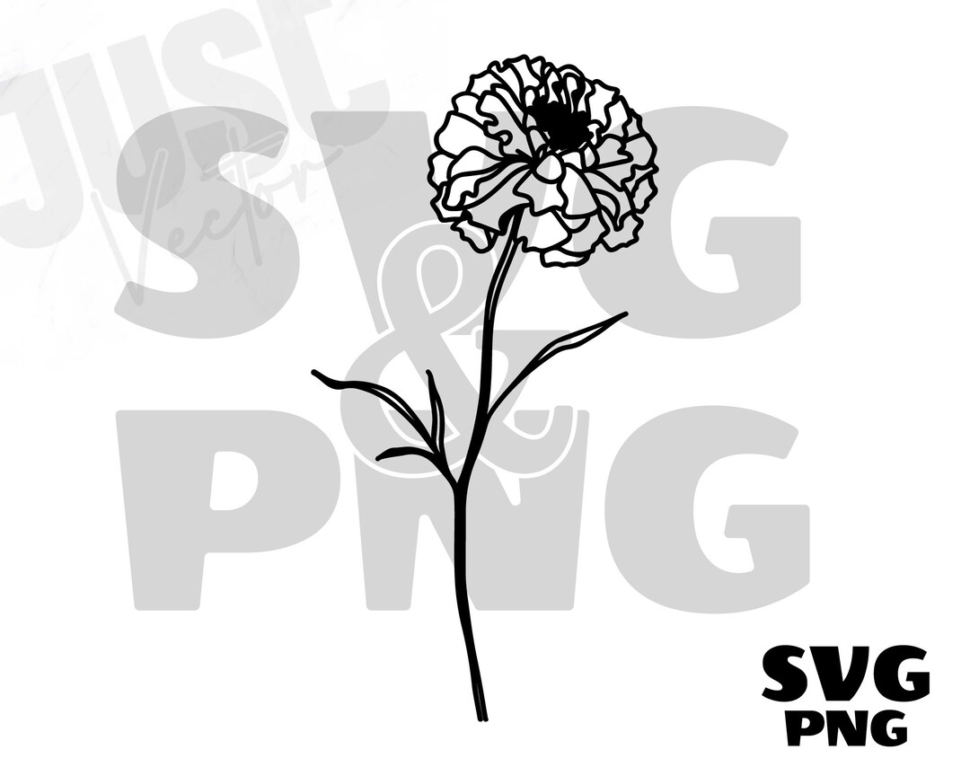 Marigold Flower SVG, Marigold Flower PNG, Marigold Flower Cricut ...