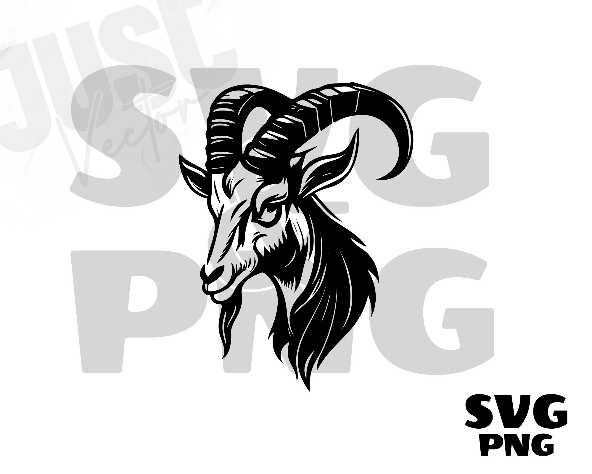 Goat Svg, Farm Animal Svg, Goat Clipart, Goat Png, Goat Logo, Goat Png ...