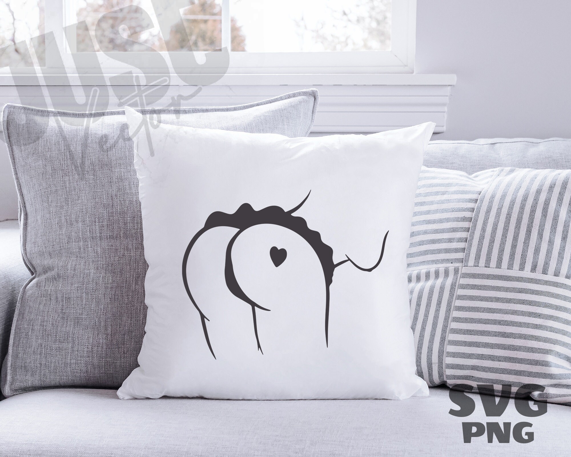 Booty Svg Thick Booty With Heart Naughty Sexy Svg Hip Svg - Etsy