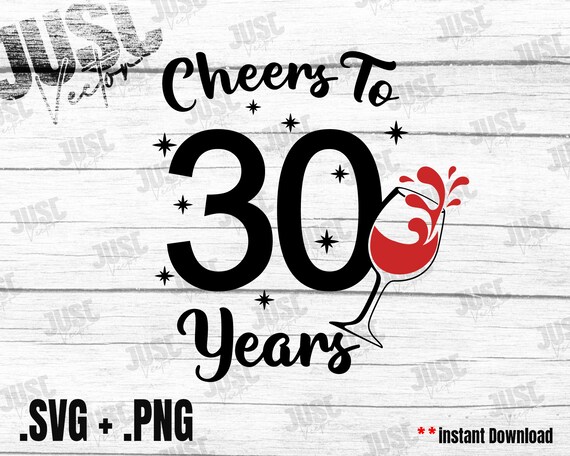 Proost op 30 jaar Svg 30e verjaardag svg geschenken voor - Etsy België
