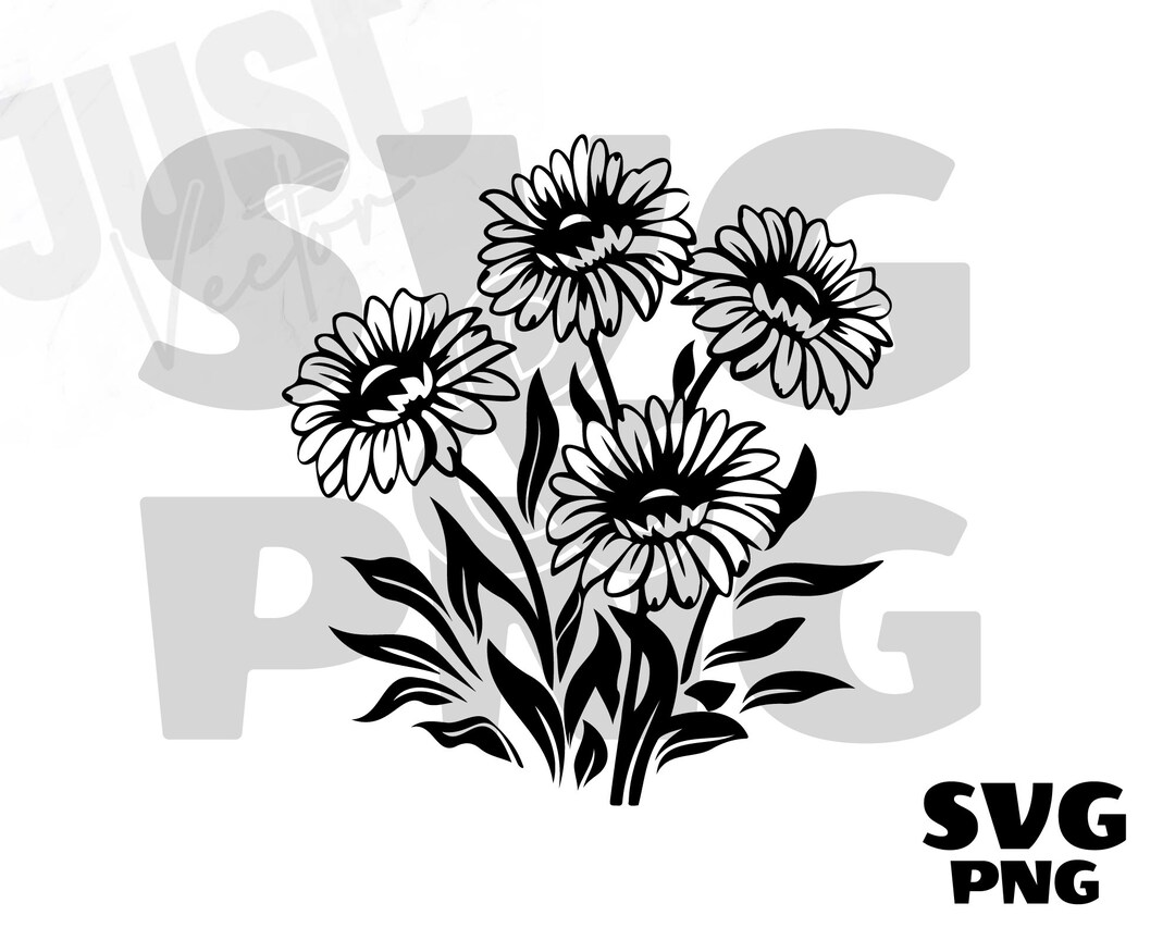 Aster SVG, Aster Flowers Svg, Aster Silhouette, Aster Clipart, Flowers ...