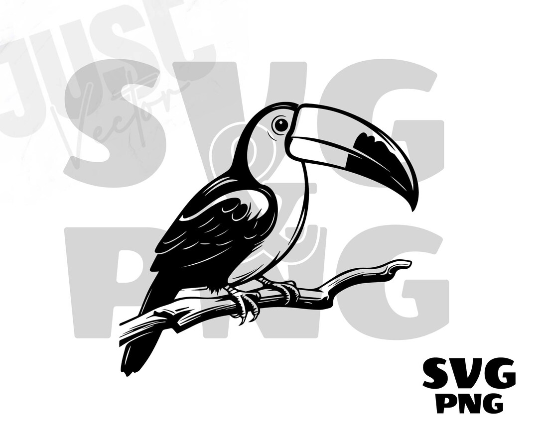 Toucan Svg, Toucan Silhouette Svg, Toucan Clipart, Tropical Bird Svg ...