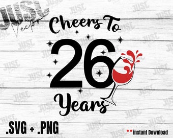26th Birthday Svg - Etsy